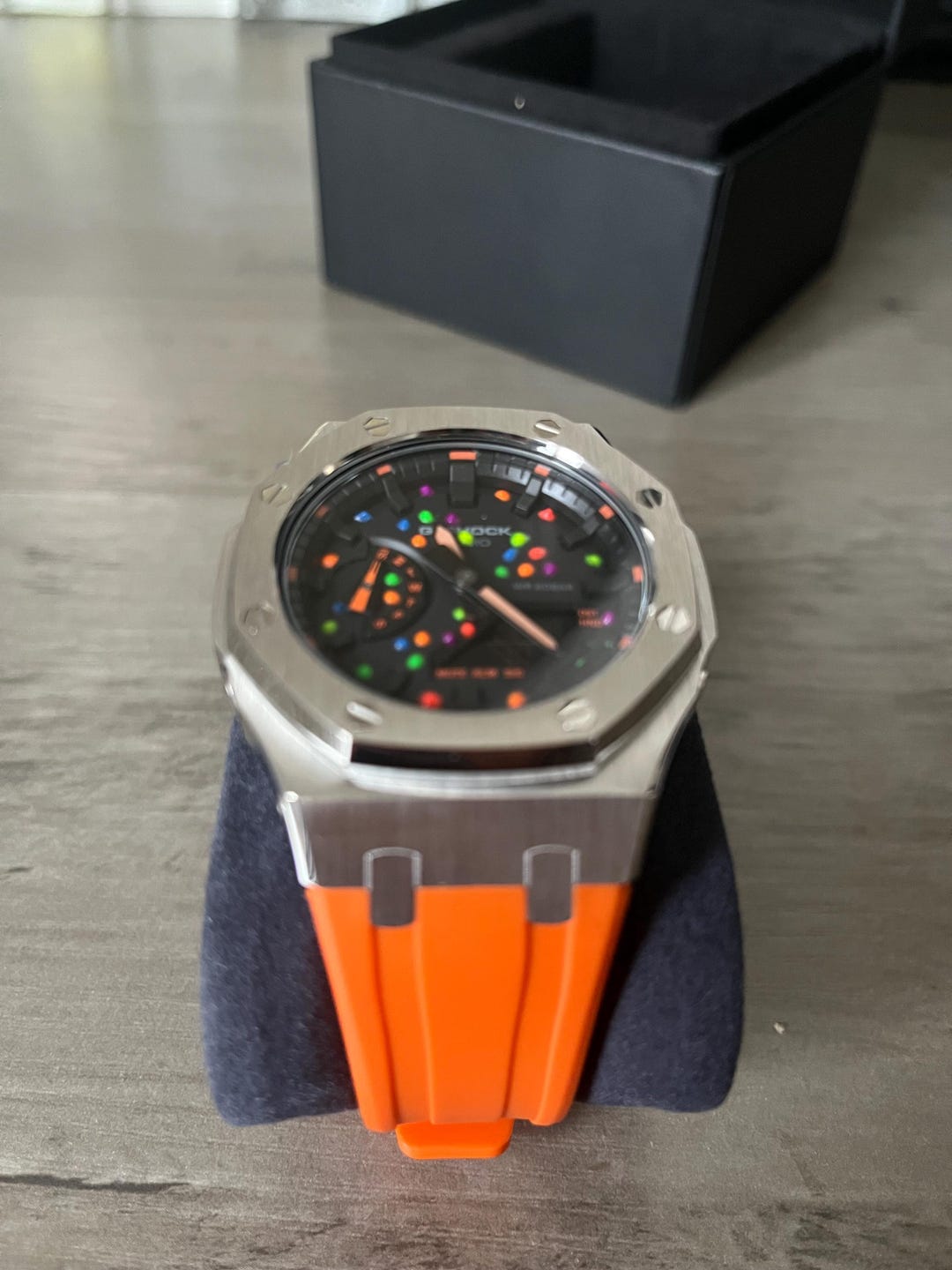 Casio G-shock GA2100 Casioak Custom Paint Splatter Effect Dial Mens ...