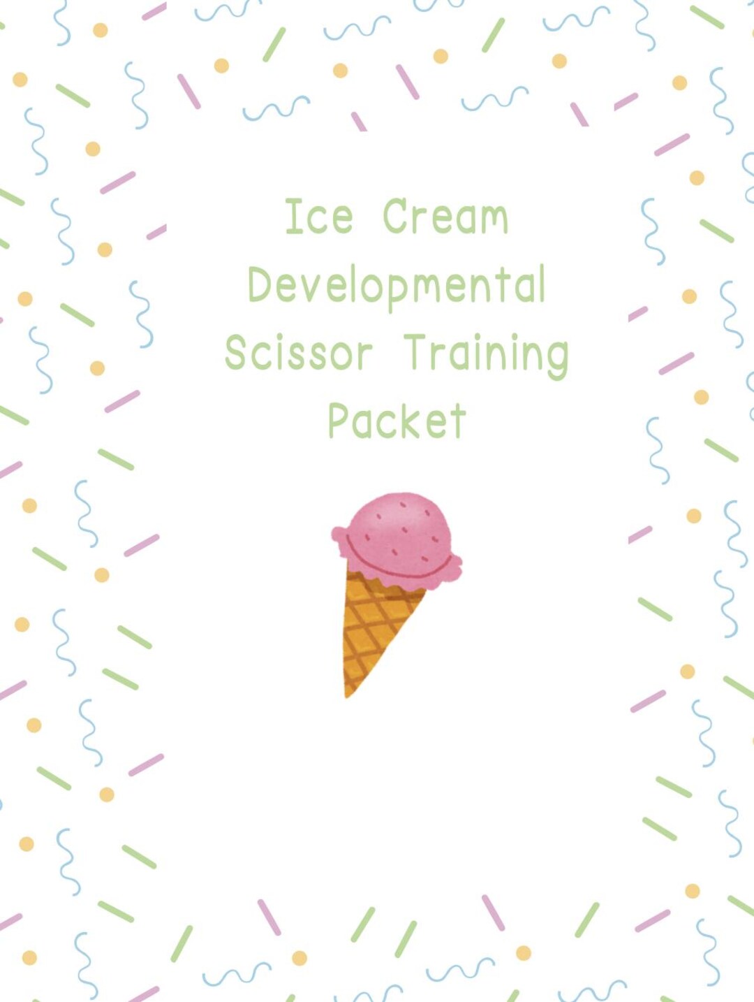 Ice Cream Cutting Practice Instant Download - Etsy