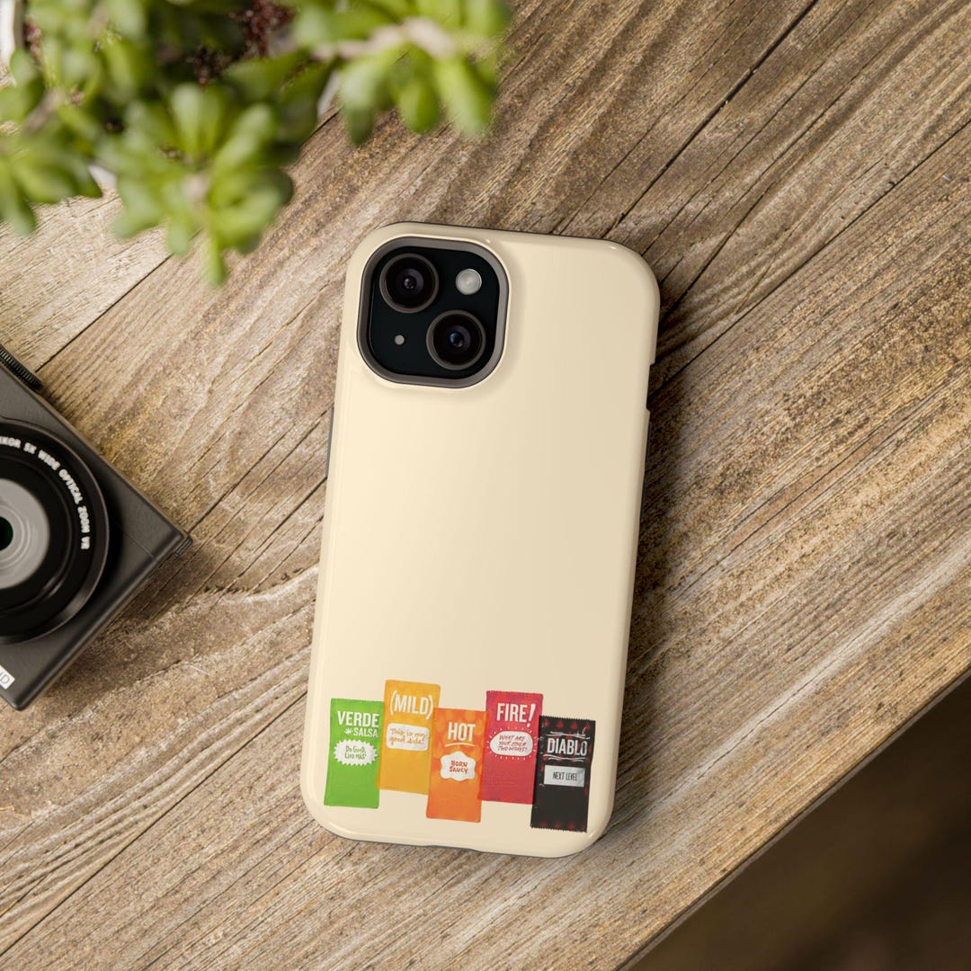 Cute Taco Hot Sauce Packets Magsafe Protective iPhone Case, Many Sizes ...