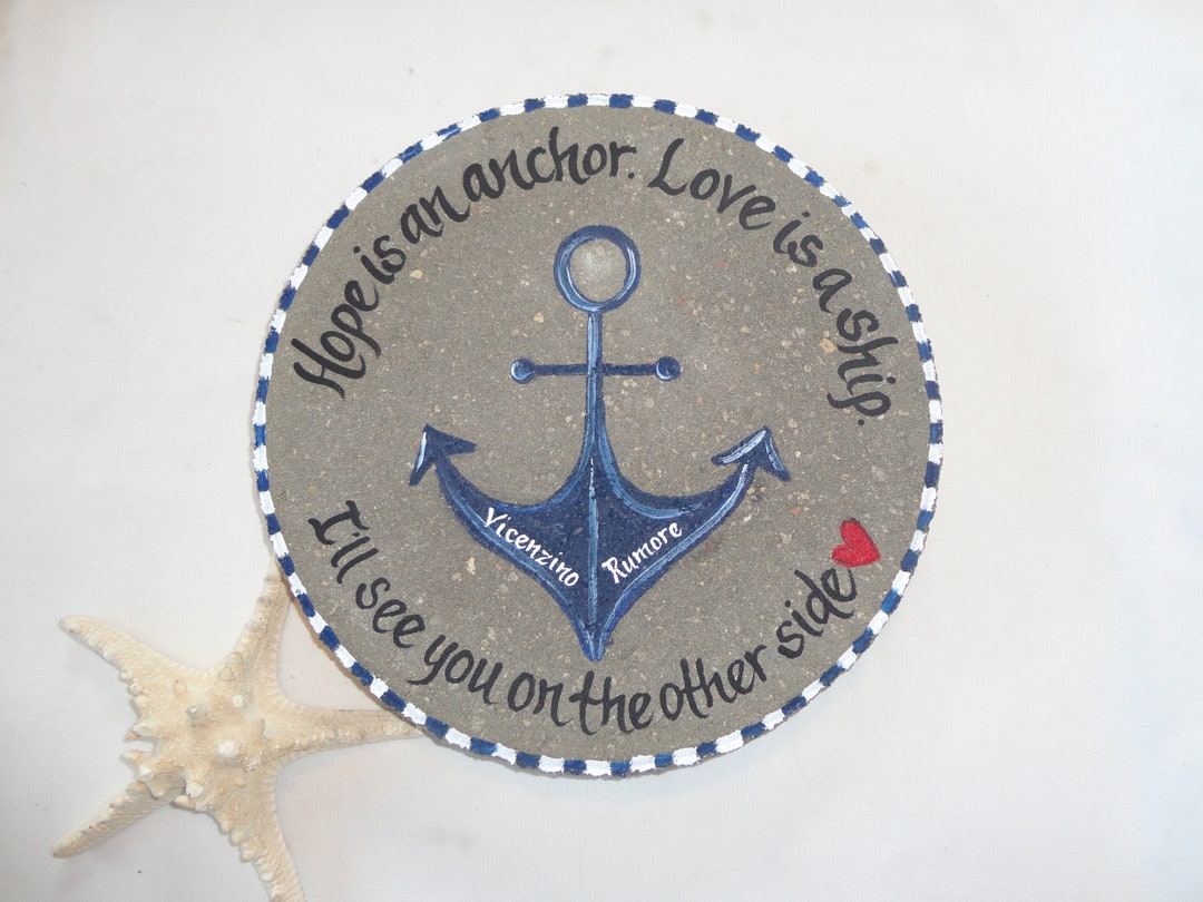 Nautical Memorial Garden Stone: Personalized Bereavement Gift - Etsy