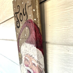 Vintage Santa Face Barn Wood Sign: Rustic Christmas Decor (17x5) - Etsy