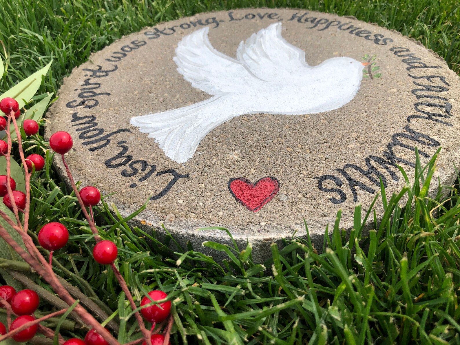 DOVE Memorial Stone Memorial Garden Stone Memorial Gift - Etsy