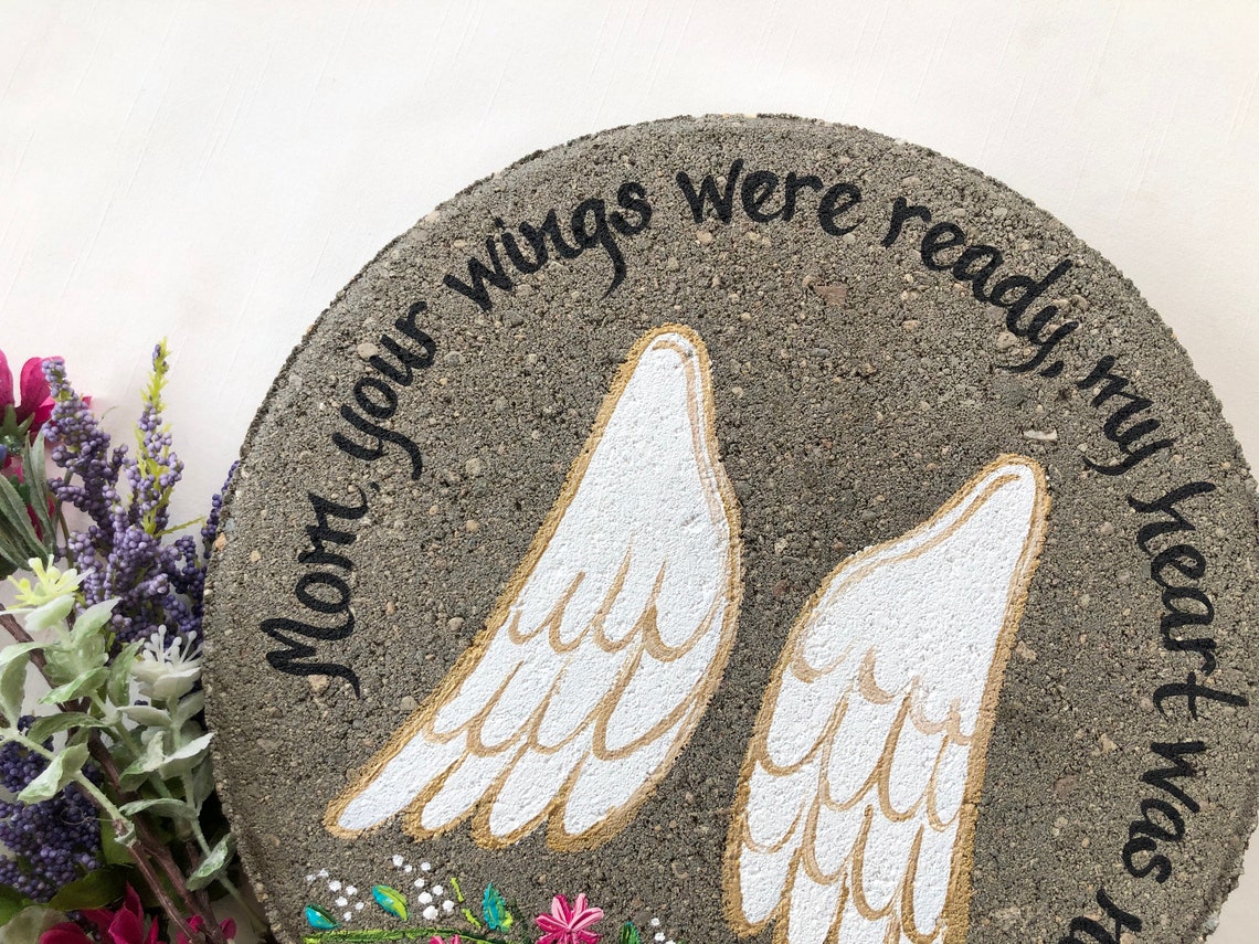 ANGEL WINGS Mom Memorial Gift CHILD Memorial Memorial - Etsy