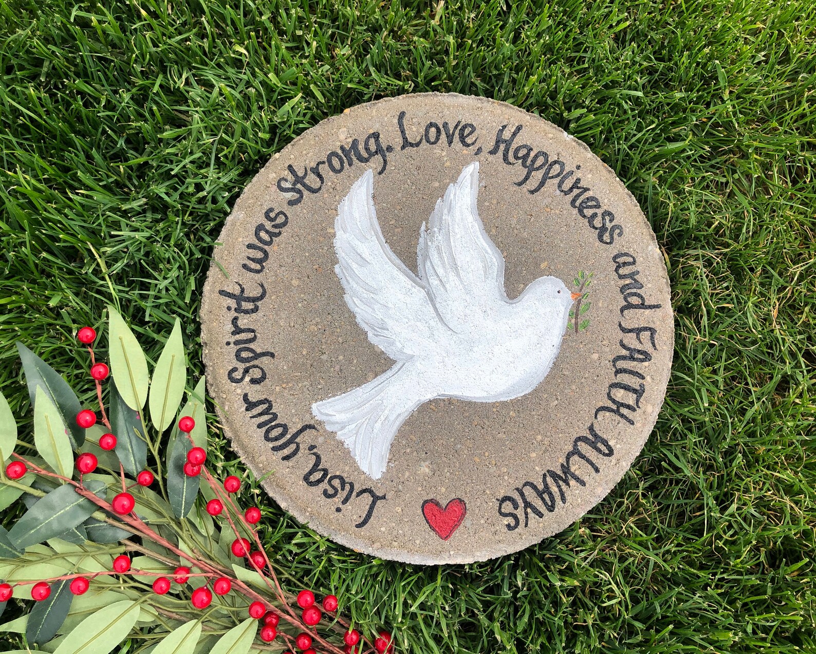 DOVE Memorial Stone Memorial Garden Stone Memorial Gift - Etsy