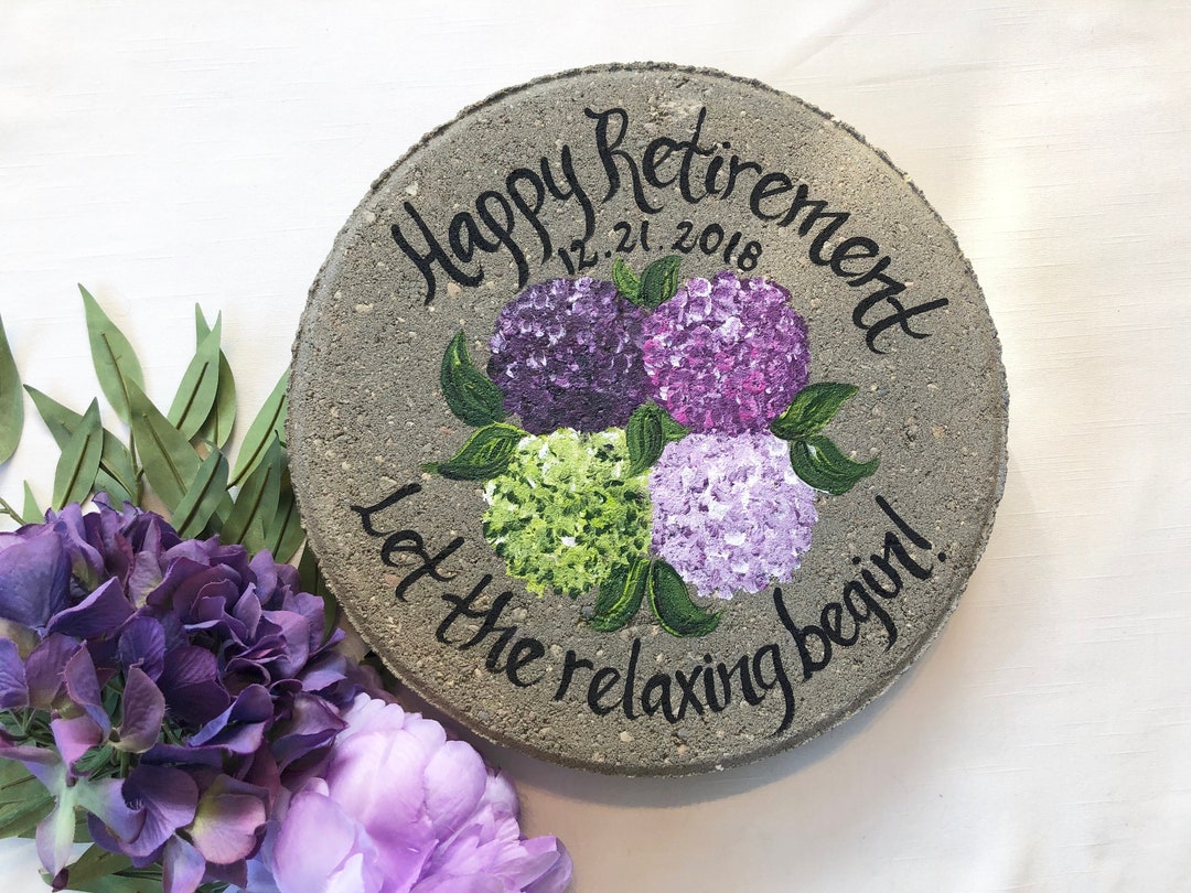 Retirement Gift, Nurse Retirement, Painted Garden Stone, Retirement ...