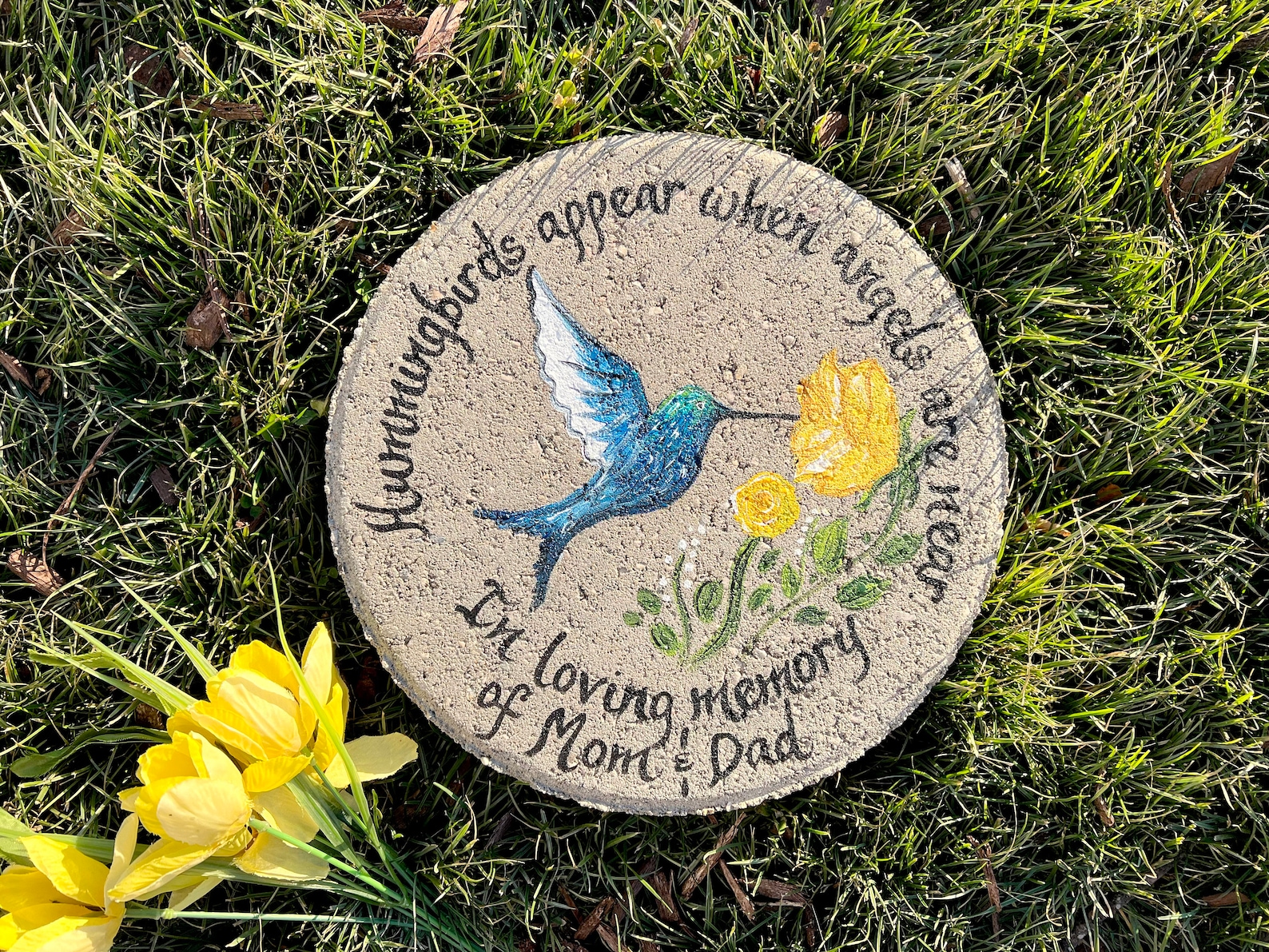 HUMMINGBIRD Memorial Stone Memorial Gift Memorial Gifts | Etsy