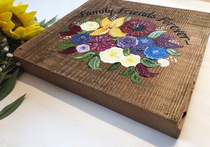 Barn Wood Signs Barn Wood Sign Painted Wild Flowers Gift - Etsy