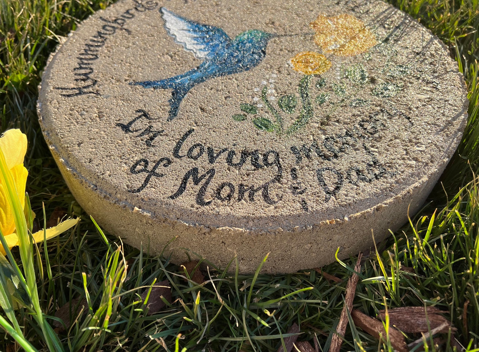 HUMMINGBIRD Memorial Stone Memorial Gift Memorial Gifts | Etsy