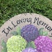 MEMORIAL GIFT, Hand Painted Stepping Stone, Purple Iris, Stone ...