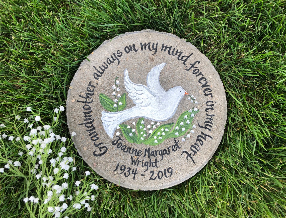 DOVE Memorial Stone Memorial Garden Stone Memorial Gift | Etsy