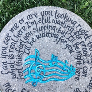Music Notes Memorial Stone, Music Stepping Stone, Mother’s Day, the ...