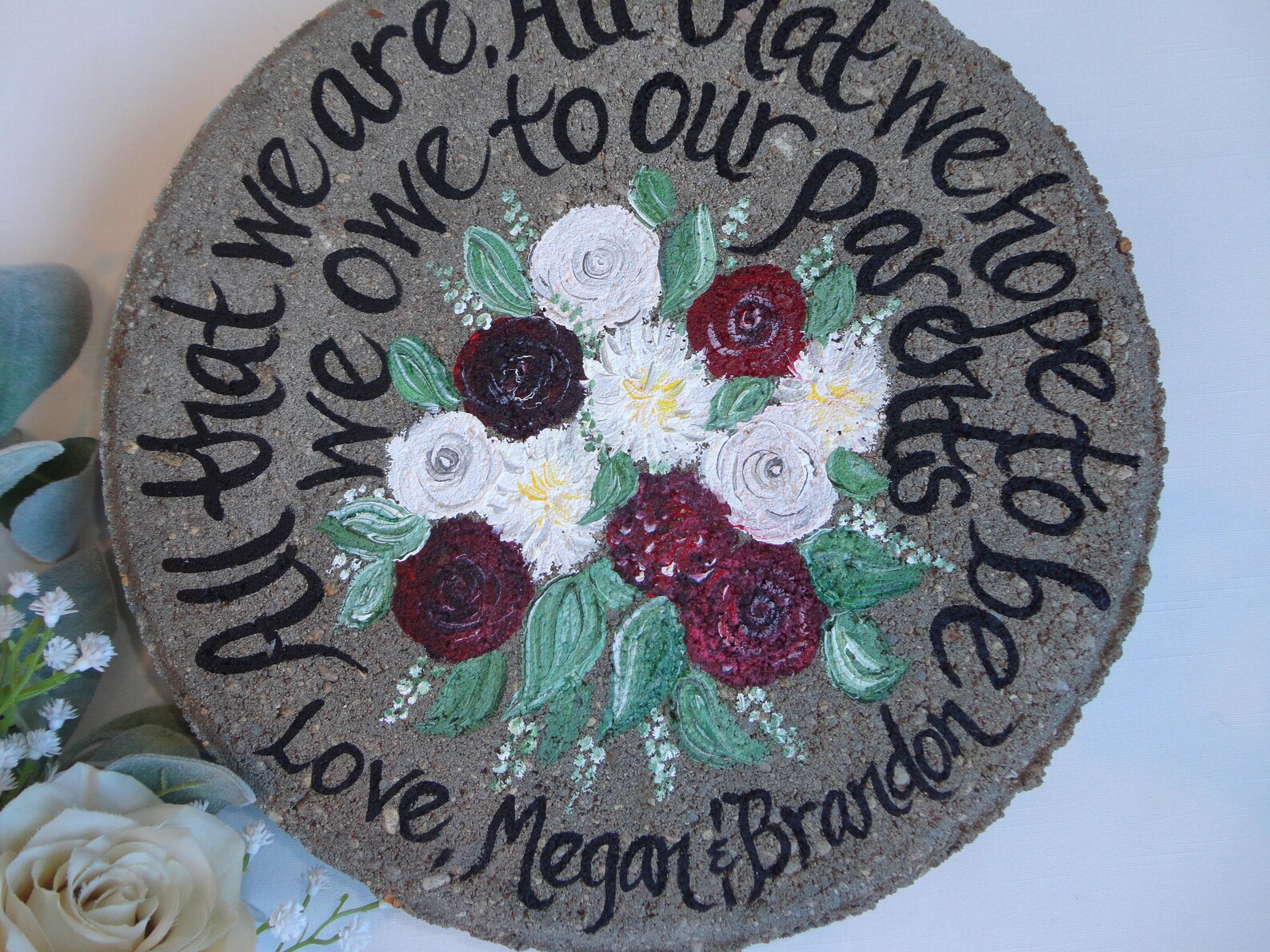 EXACT FLOWER REPLICA, Parents of the Bride Gift, Mother of the Bride ...