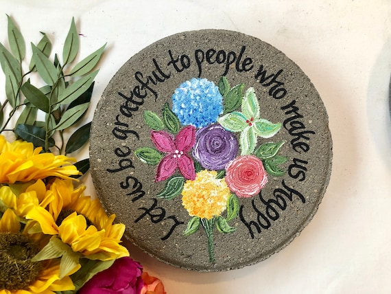 PERSONALIZED Garden Stone Garden Stepping Stone Friend Gift | Etsy