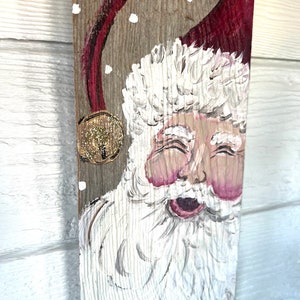 Vintage Santa Face Barn Wood Sign: Rustic Christmas Decor (17x5) - Etsy
