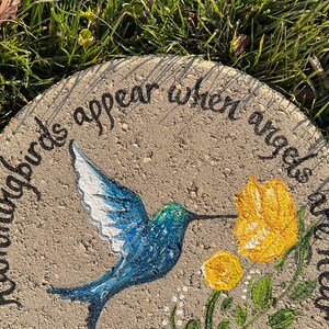 HUMMINGBIRD Memorial Stone Memorial Gift Memorial Gifts - Etsy
