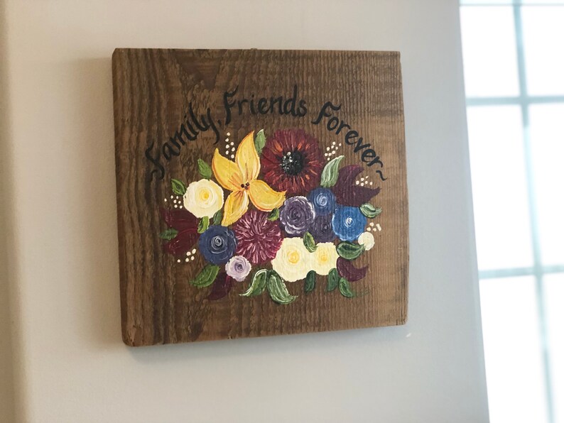 Barn Wood Signs Barn Wood Sign Painted Wild Flowers Gift - Etsy
