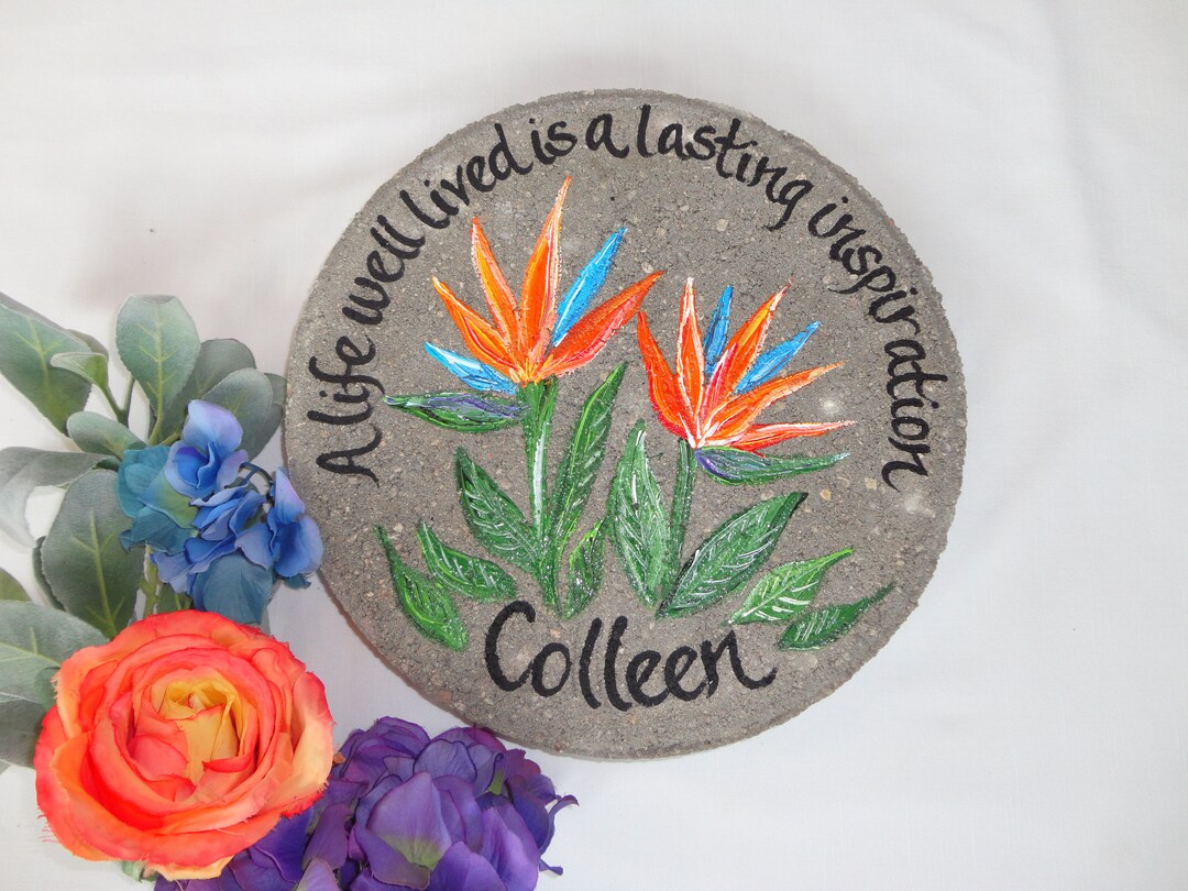 BIRDS OF PARADISE Memorial Stone, Birds of Paradise Memorial Stone ...