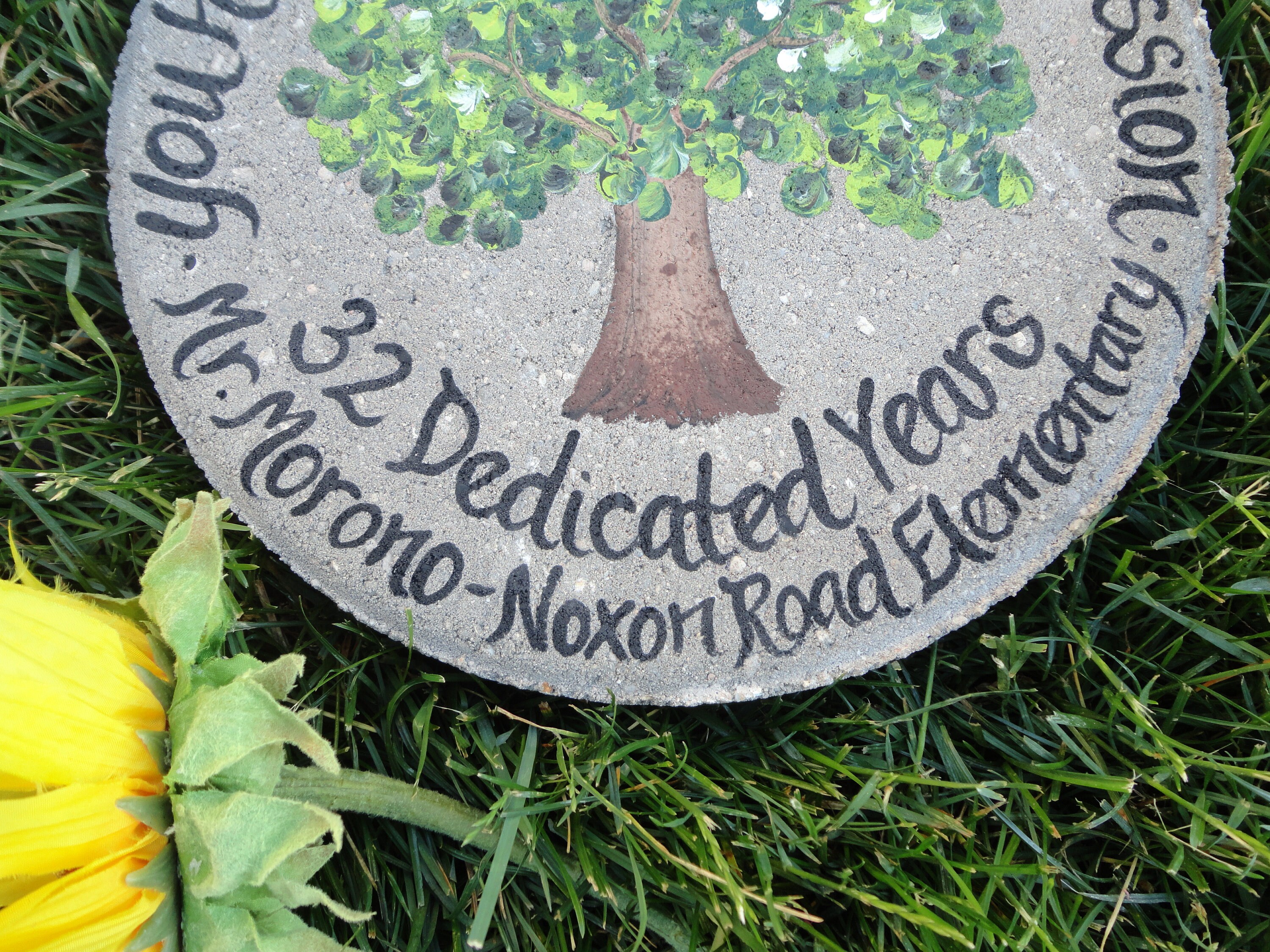 Retirement Gift, Years of Service, Hand Painted Garden Stone ...