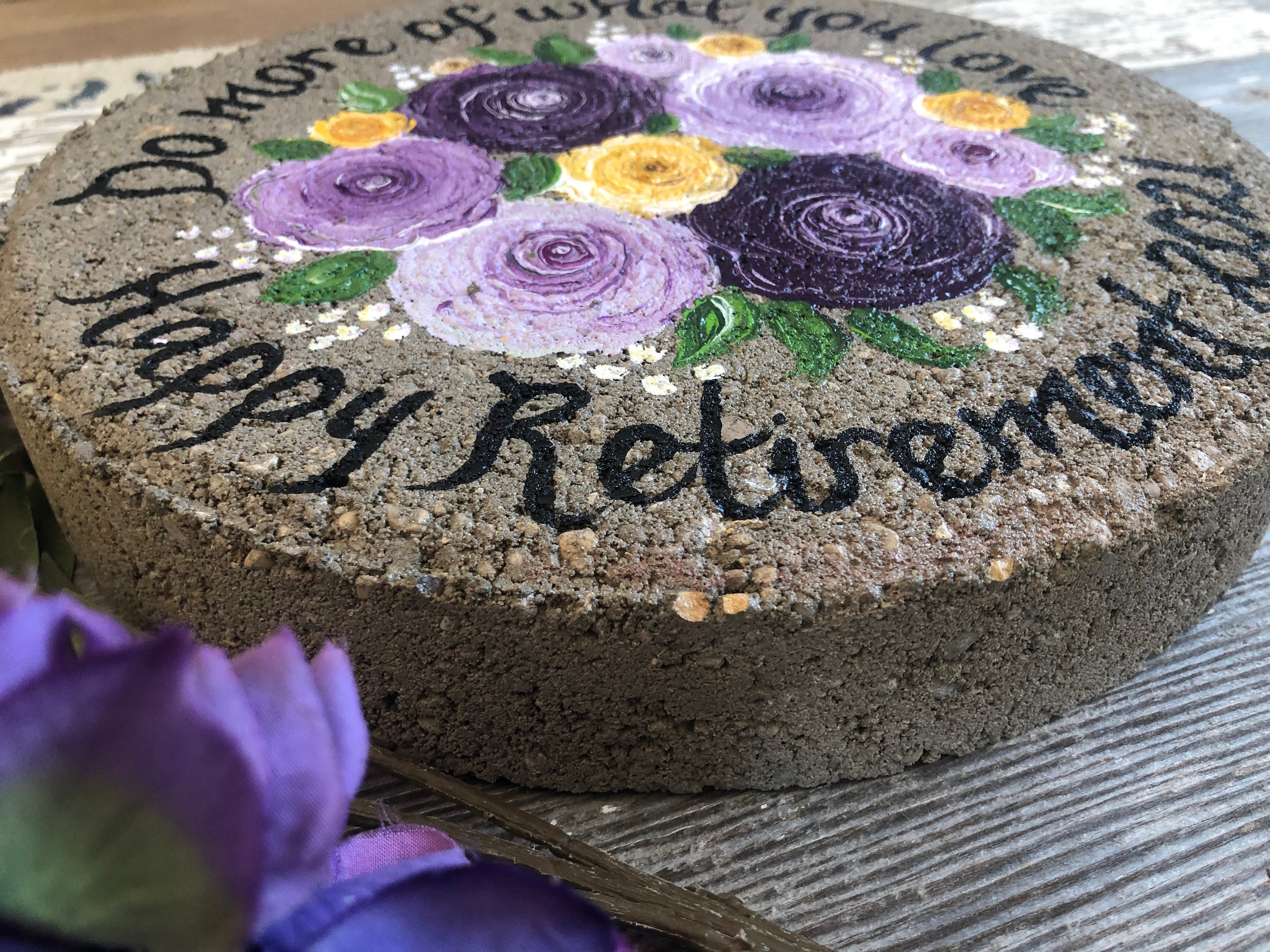 RETIREMENT GIFT Painted Stepping Stone Retirement Gifts | Etsy