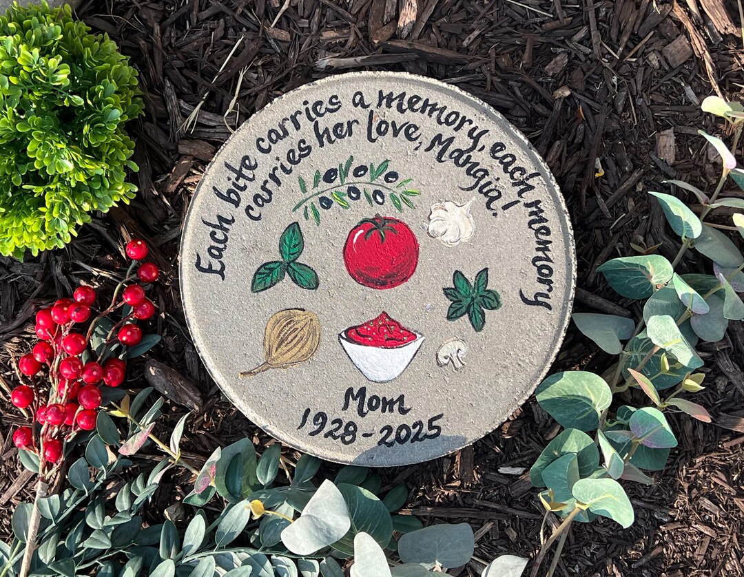 ITALIAN FOOD Memorial Stone - Memorial Gift Bereavement - Memorial Gift ...