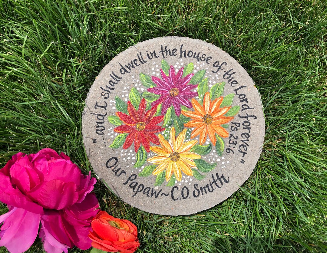 MEMORIAL GIFTS, Memorial Garden Stones, Gerbera Daisy Memorial Garden ...