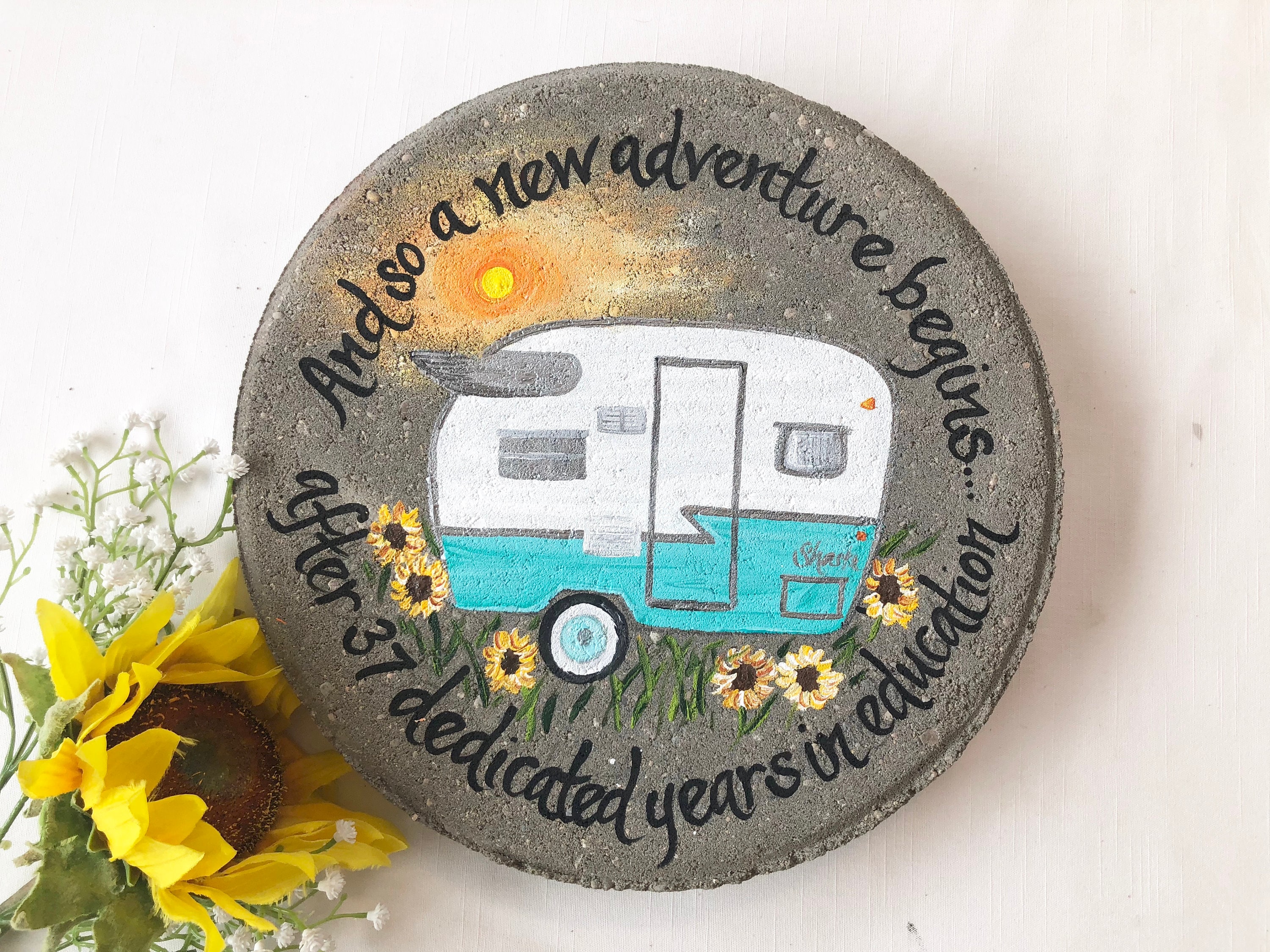 Retirement Gift, Camper, Retirement Stone, Retirement Gifts, Employee ...