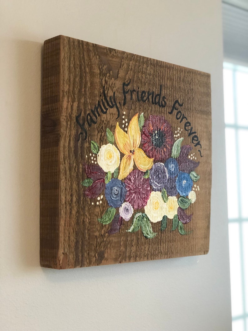 Barn Wood Signs Barn Wood Sign Painted Wild Flowers Gift - Etsy