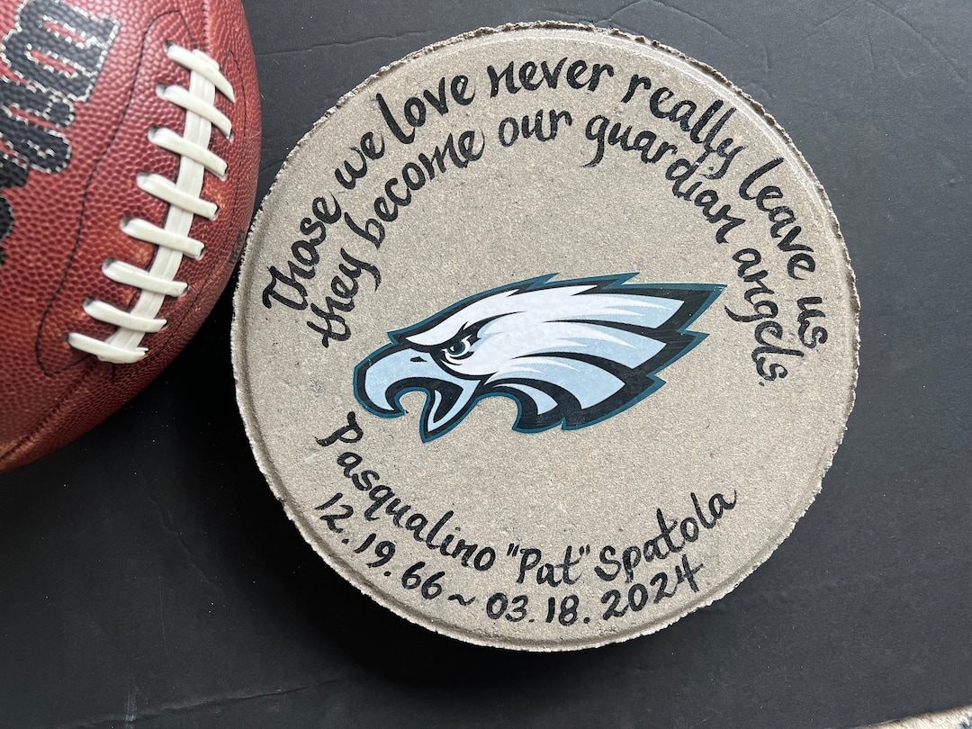 Philadelphia Eagles Memorial Garden Stone - Handmade Sympathy Gift - Etsy