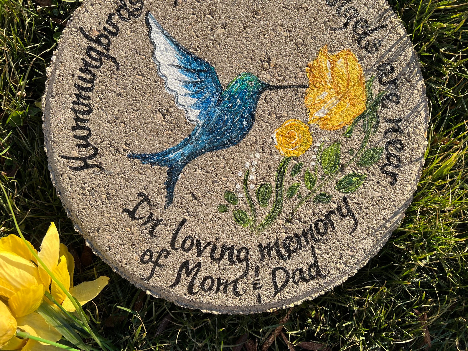HUMMINGBIRD Memorial Stone Memorial Gift Memorial Gifts | Etsy