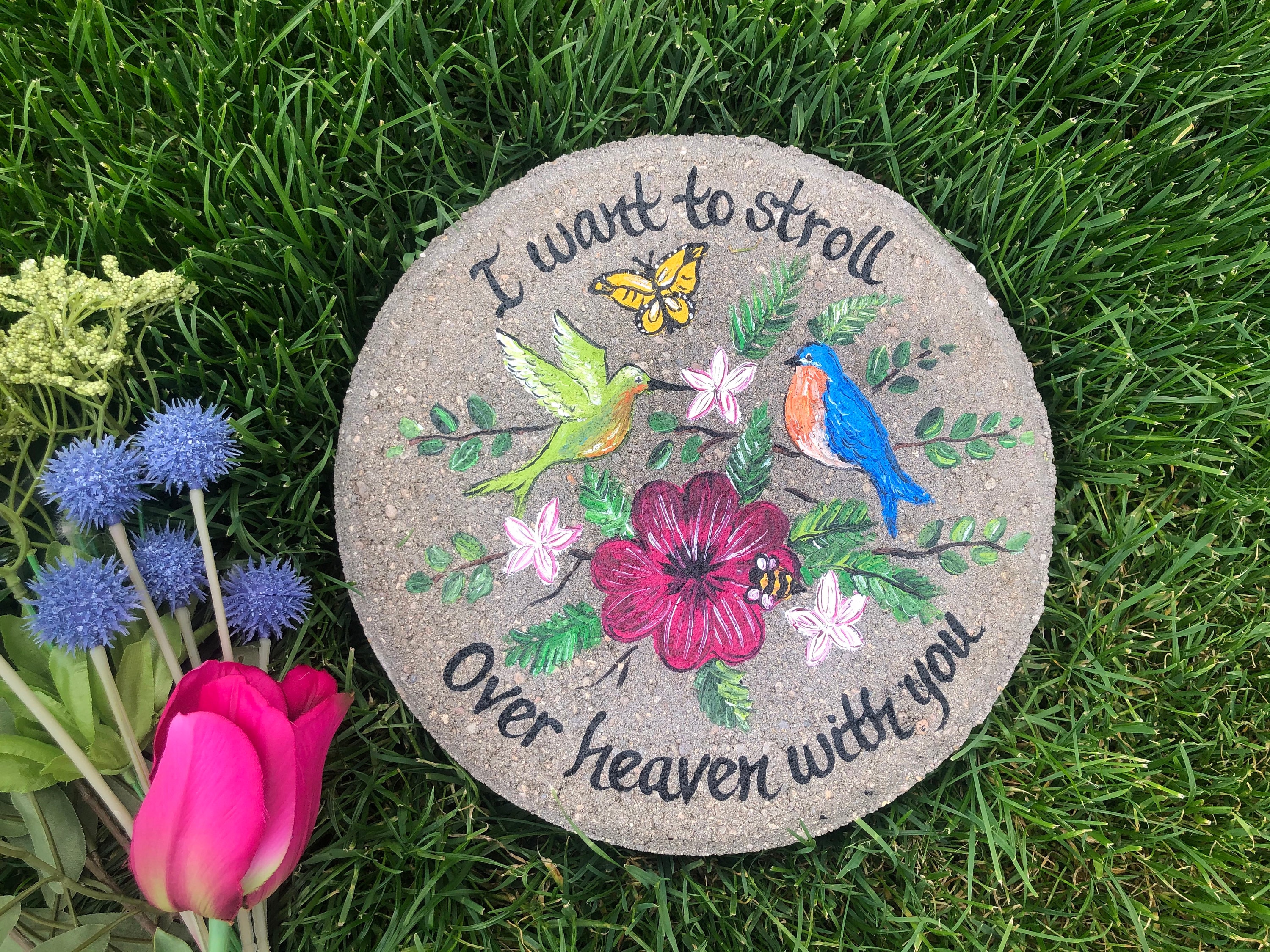 Memorial Stepping Stone Ideas SCOTTISH THISTLE Memorial, Memorial