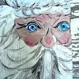 Vintage Santa Face Barn Wood Sign: Rustic Christmas Decor (14” X 5") - Etsy