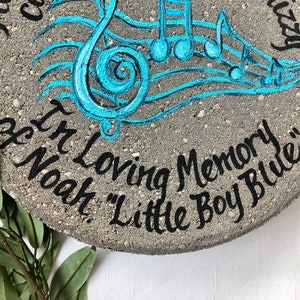 Music Notes Memorial Stone, Music Stepping Stone, Mother’s Day, the ...