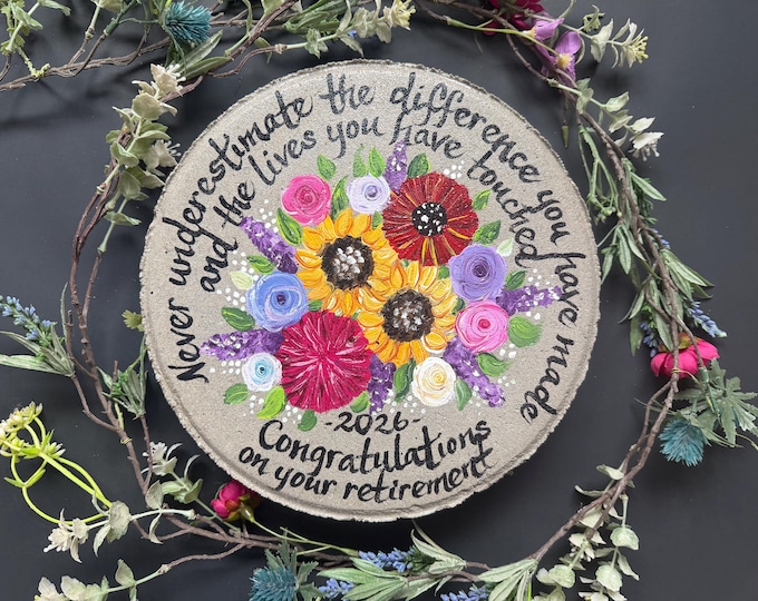 Garden Stone, Stepping Stone, Retirement, Retirement Gift, Whimsical ...