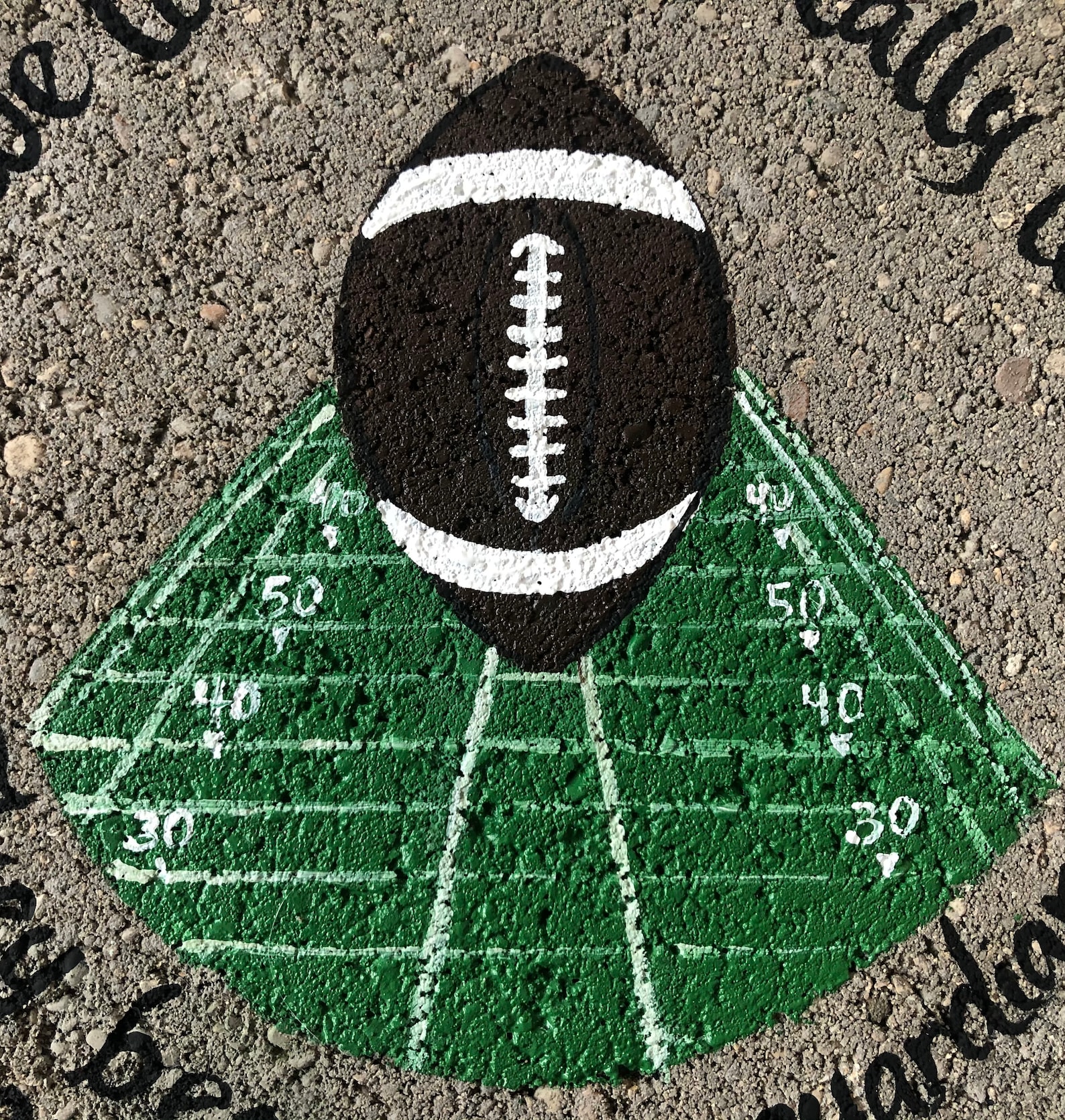 Personalized Football Memorial Garden Stone: Sports Fan Gift - Etsy