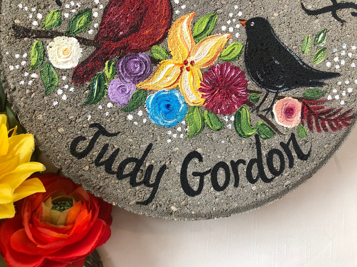 CARDINAL Memorial Stone, Memorial Gift, Garden Memorial Stone,sympathy ...