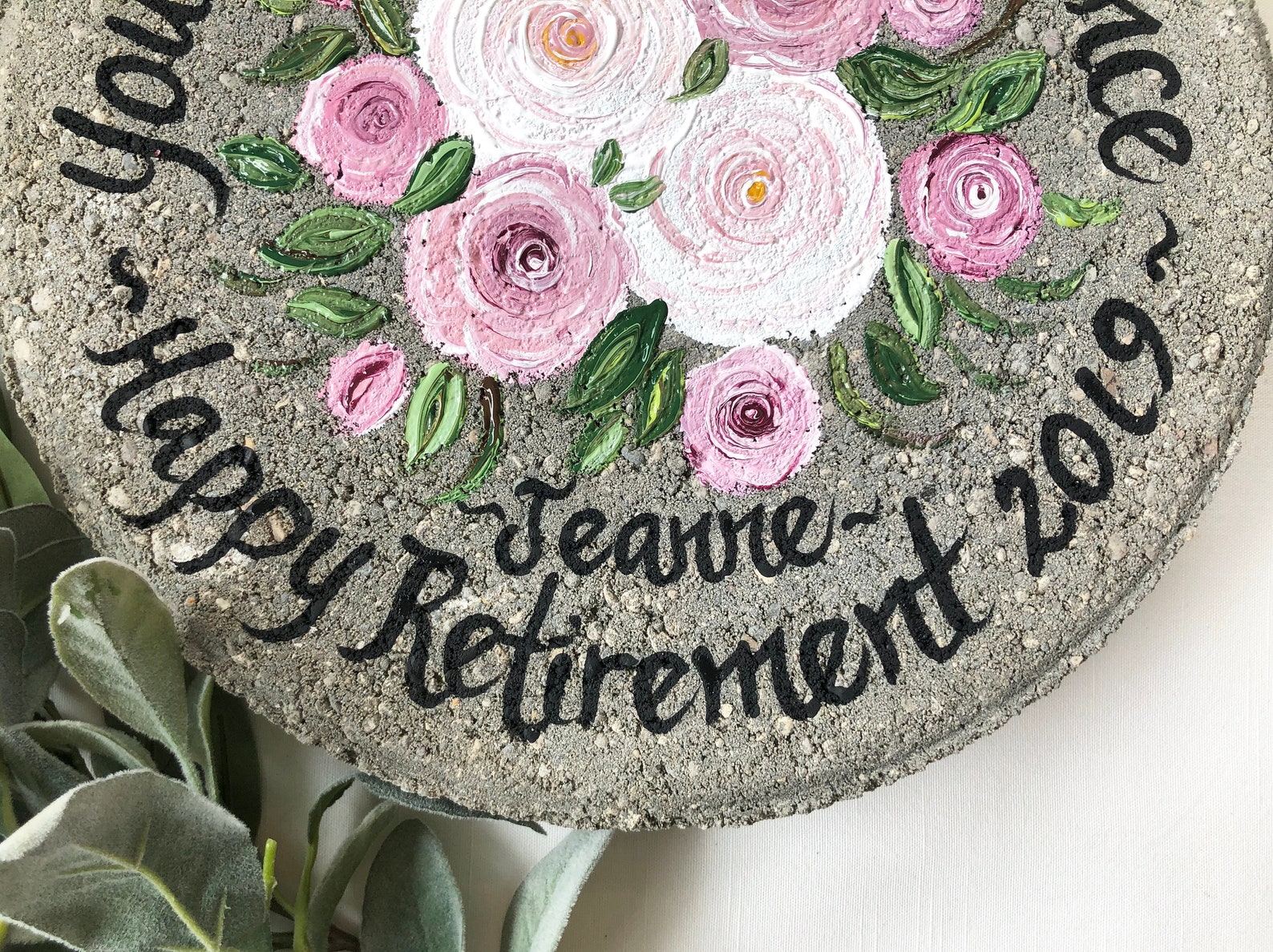 Retirement Gift, Pink Roses, Retirement Stone, Retirement Gifts ...