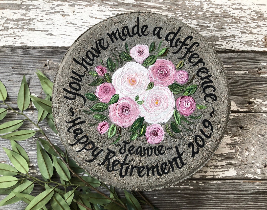 Retirement Gift, Pink Roses, Retirement Stone, Retirement Gifts ...