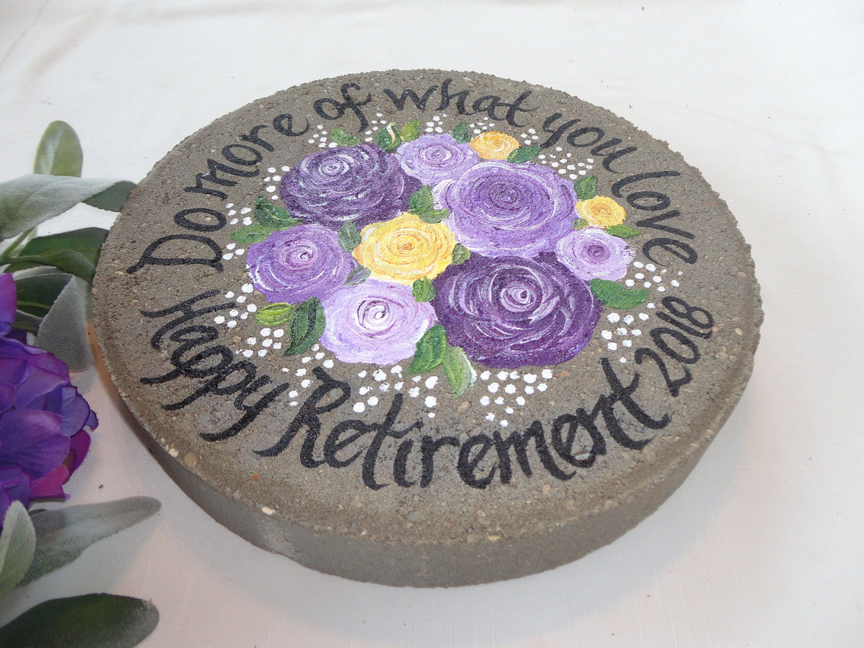 RETIREMENT GIFT Painted Stepping Stone Retirement Gifts | Etsy