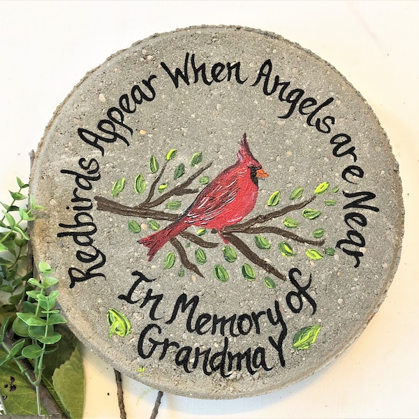Cardinal Memorial Stone - Etsy
