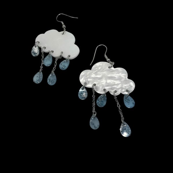 Wood Raindrop Earrings - Etsy