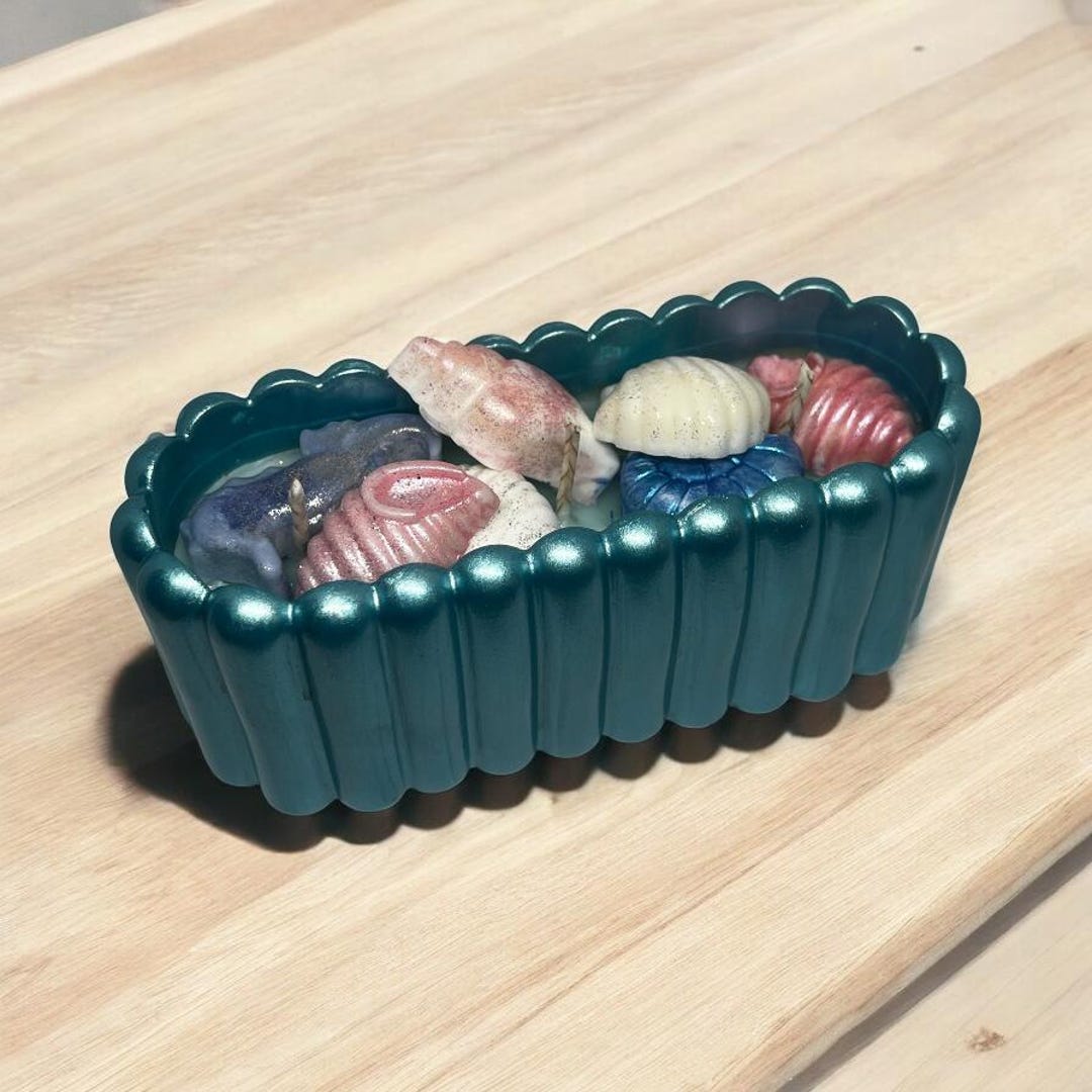 Ocean Waves Heavily Scented Soy Candle Handmade Sea Shell Candle - Etsy