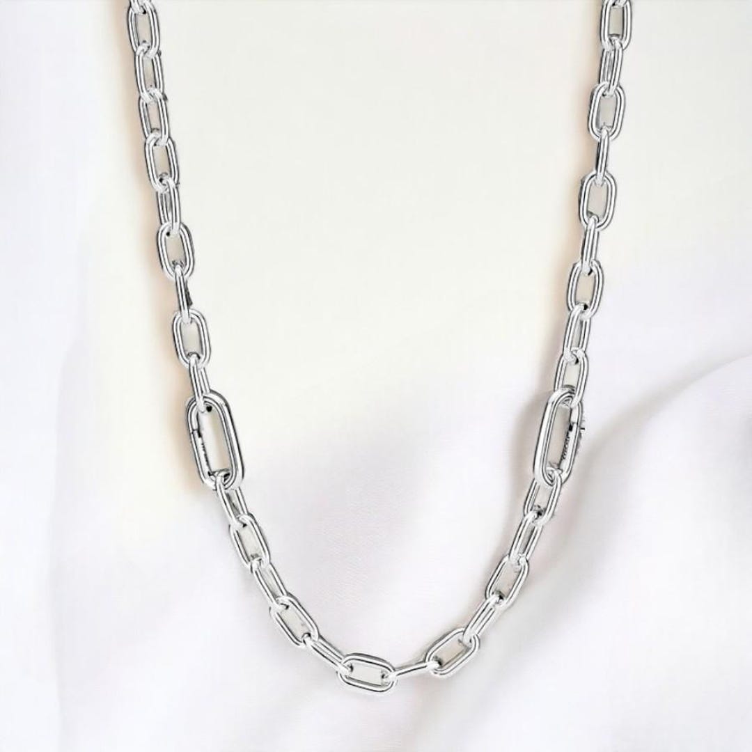 Minimalist Small Link Chain Necklace, Delicate Silver Necklace Chain ...