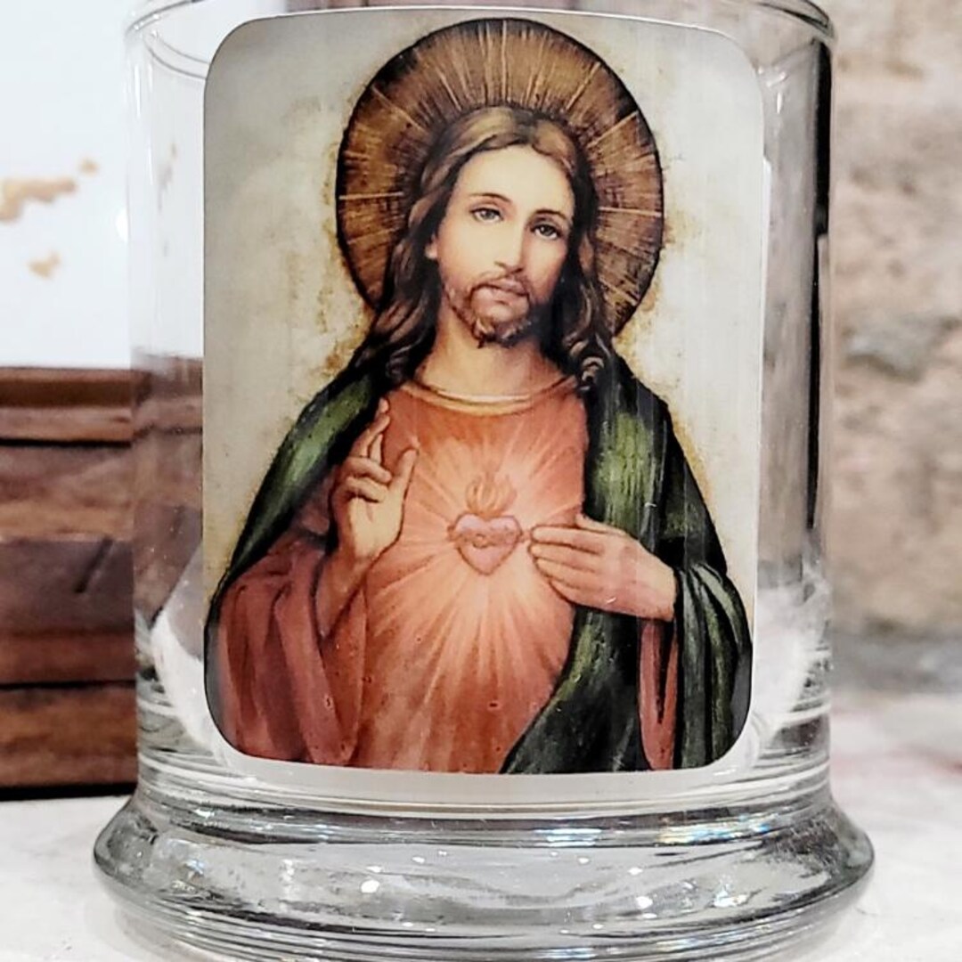 Sacred Heart of Jesus Candle Holder | Buy Any 3 Free Shipping- Catholic ...