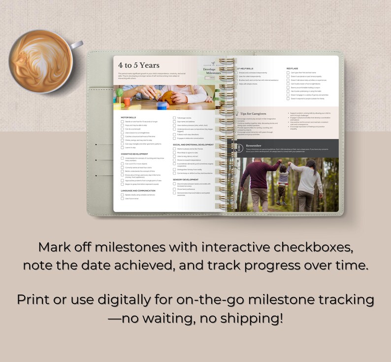 Developmental Milestones Checklist, Baby Milestone Tracker, Child ...