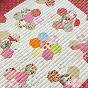 Quilt Baby Patchwork Newborn Crib Pram Stroller Bedding Pink White ...