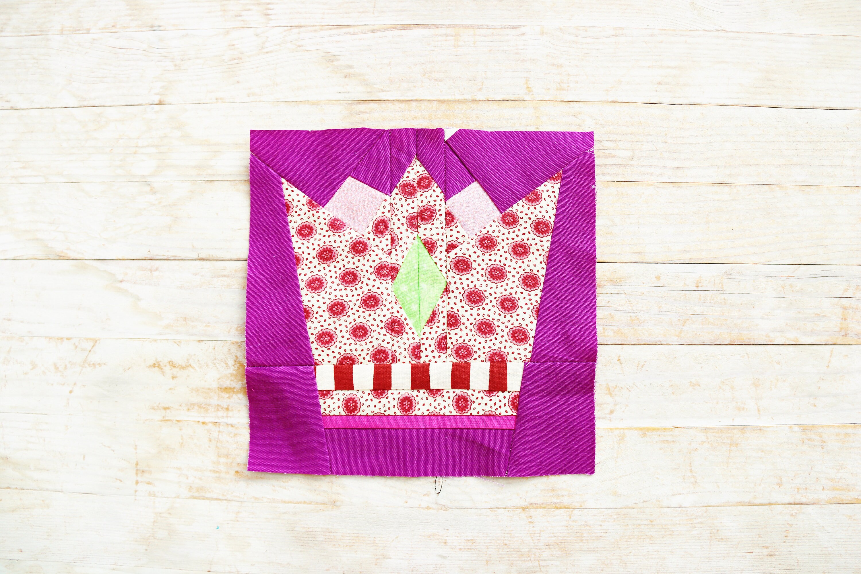 Crown Princess Prince Birthday Quilt Block Pattern PDF Instant Download ...