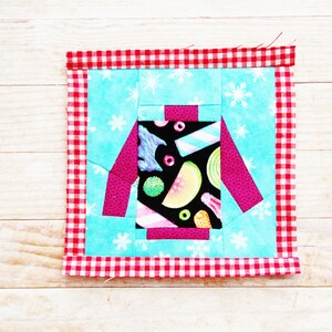Ugly Christmas Sweater Quilt Block Pattern PDF Instant Download Modern ...