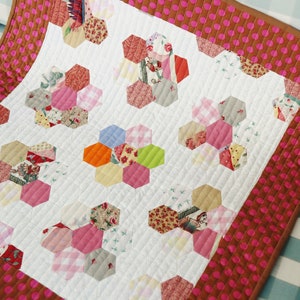 Quilt Baby Patchwork Newborn Crib Pram Stroller Bedding Pink White ...