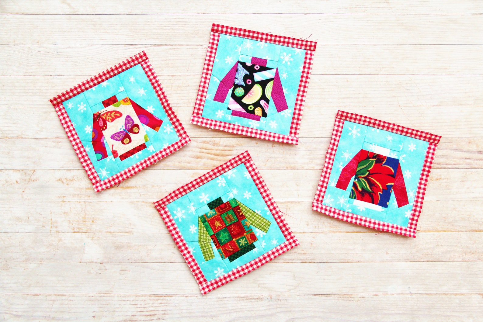 Ugly Christmas Sweater Quilt Block Pattern PDF Instant Download Modern ...