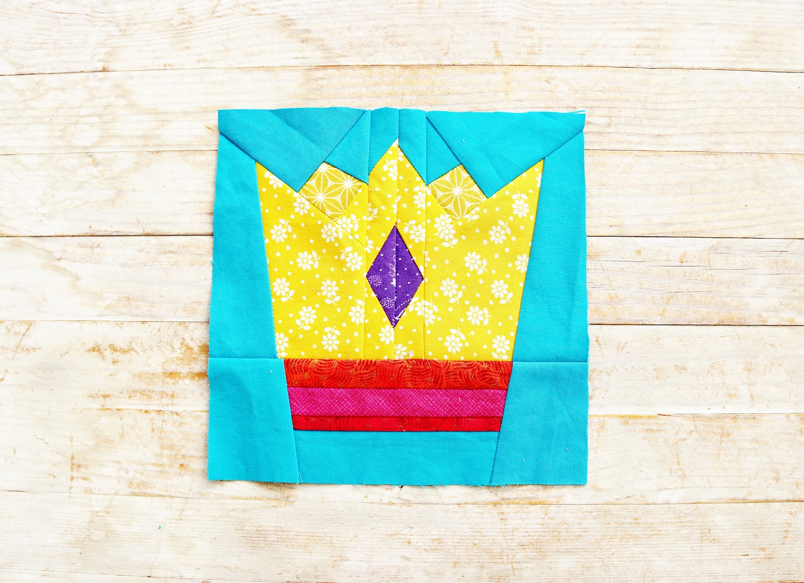Crown Princess Prince Birthday Quilt Block Pattern PDF Instant Download ...